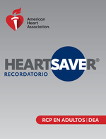 Tarjeta de recordatorio digital del curso Heartsaver RCP y DEA en adultos